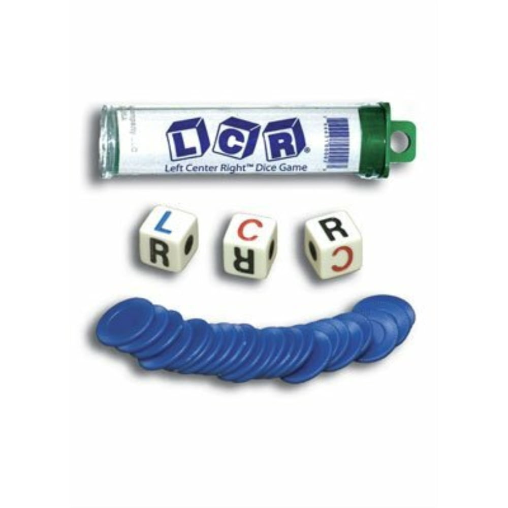 Buy The Original LCR Left Center Right Dice Game - Tube (Random Color ...