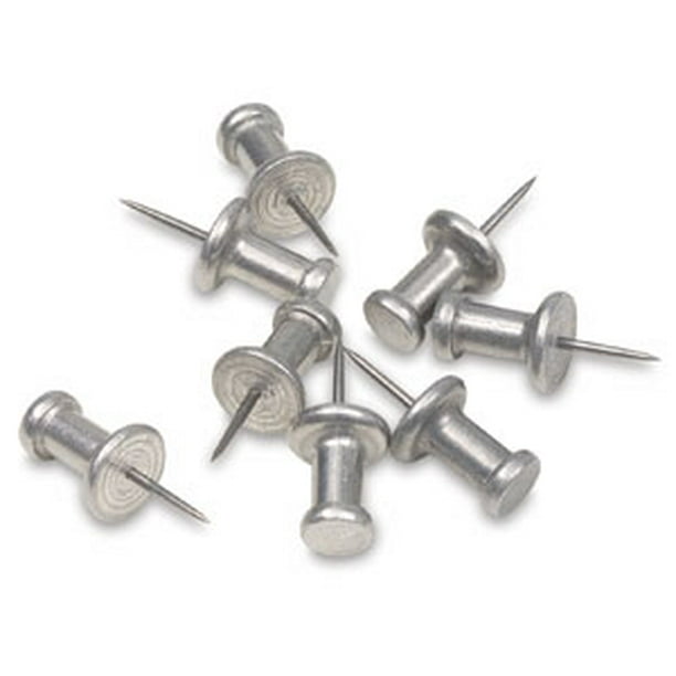Moore Push-Pins Boxed, Aluminum, 5/8", 100/Pkg. - Walmart.com - Walmart.com