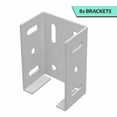 OHIY Heavy Duty Aluminum Fence Bracket for Vinyl Fencing, Mount ...