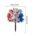 4th of July Artificial Floral Ball Trees with Ground Spike Patriotic ...