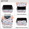2 Pcs Foldable Felt Storage Bins Decorative Fabric Organizer Baskets ...
