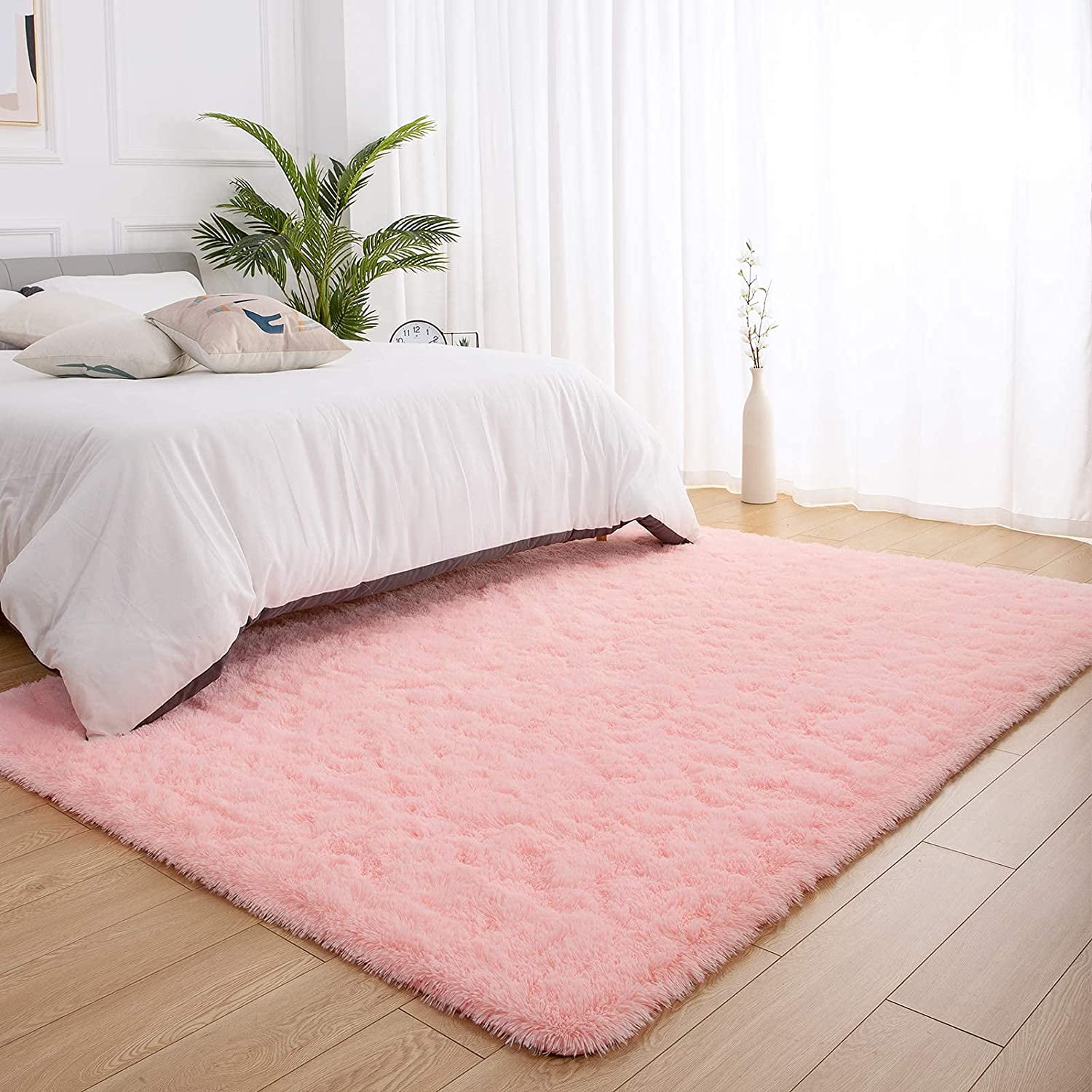 Lochas Soft Fluffy Area Rug Modern Shaggy Rugs for Bedroom Kids Room ...