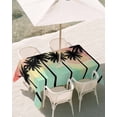 52x70 Inch Outdoor Tablecloth with Umbrella Hole Zipper Rectangle ...