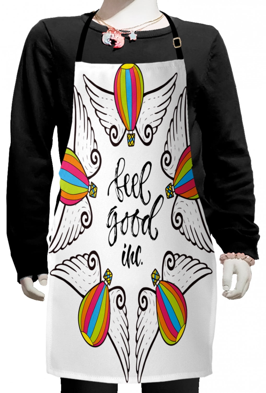 Saying Kids Apron, Inspirational Hand Lettered Words Calligraphic ...