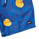 NEFF Men's Blue Ducky Peace Sign Daily Hot Tub Board Shorts for ...