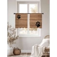 Cute Animal Prints Claws Chiffon Sheer Curtains 45 Inches Long Vintage ...