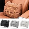 5D Upgrade Car Headrest & Lumbar Support, Nappa Leather Neck Pillow ...