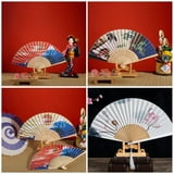 WHAMVOX 4 Pcs Decorative Fold Fan Holder Set Display Japanese Folding ...