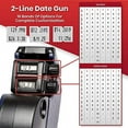 Perco Pro 2 Line Date Gun Kit: 16 Digits Labeler, Marker, Sticker ...