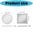 3PCS Stainless Steel Bathroom Drain Guard, Efficient Hair Collector ...