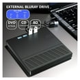 7 In 1 USB 3.0 Type C External Blu Ray Optical Drive Player Burner ...