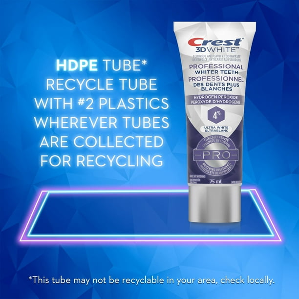 Crest 3D White Professional Ultra White Toothpaste, 75 ml - Walmart.ca