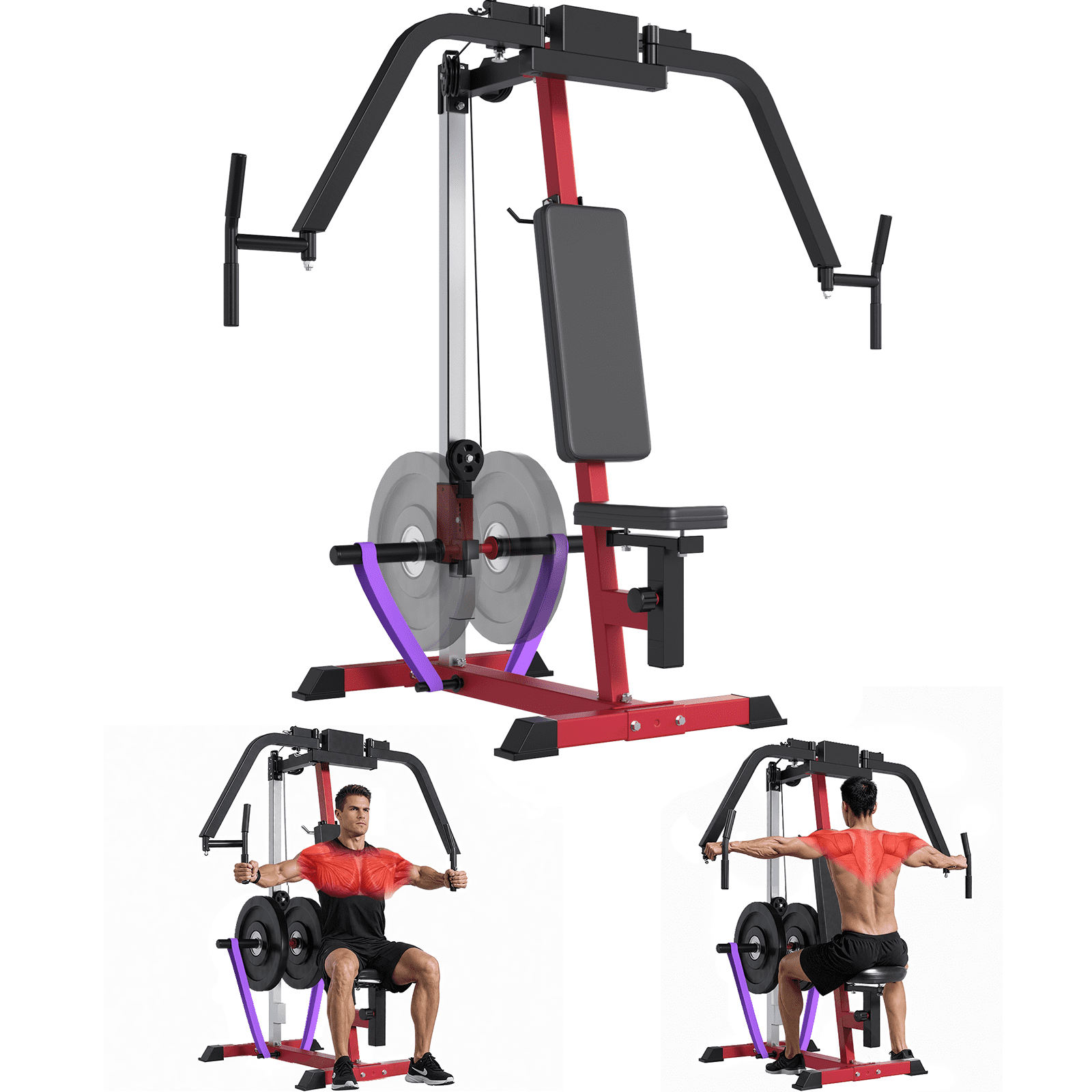 Click here for Aecojoy Chest Fly Machine For Home Gym  450lbs Adj... prices