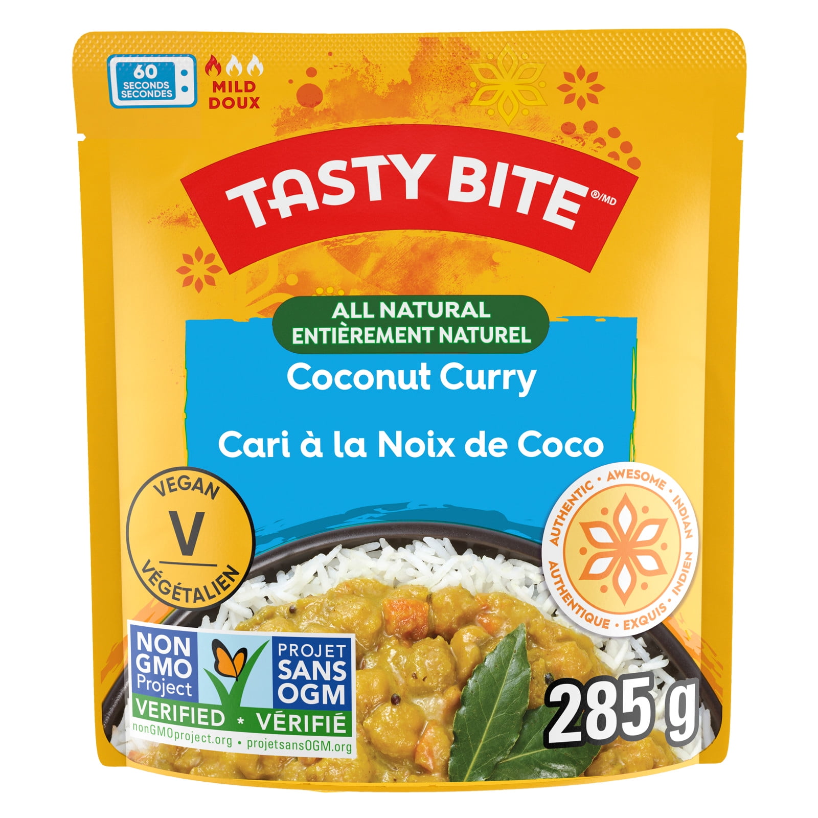 TASTY BITE Coconut Curry All Natural Indian EntrÃ©e, 285G, TASTY BITE ...