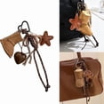 CEORPER Fashionable Winter Boot Shaped Keychain Practical Polyester And ...