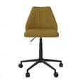 Teen Novogratz Morgan Office Chair with Casters, Mustard Linen ...