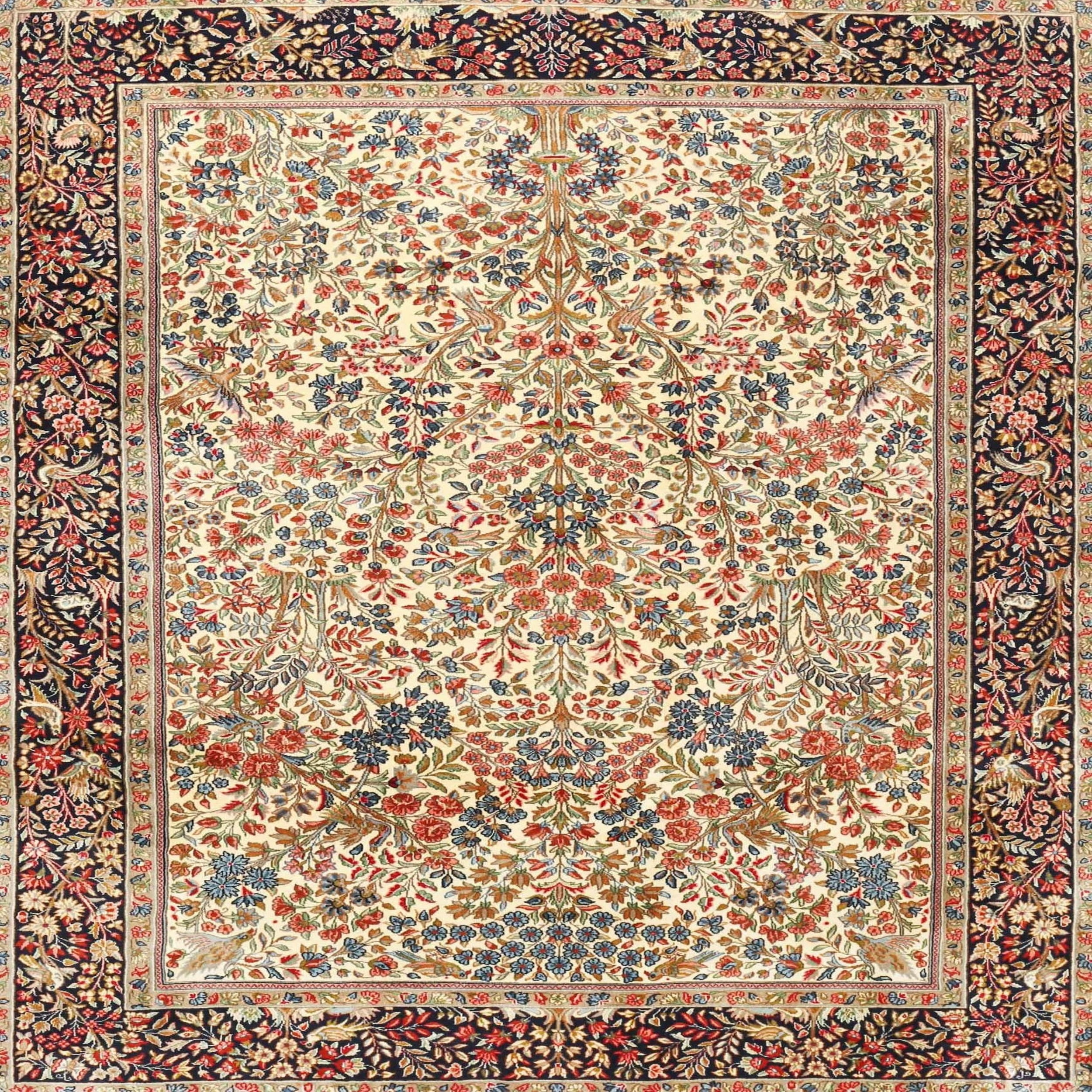 Ahgly Company Indoor Square Traditional Sienna Brown Persian Area Rugs ...