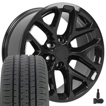22 inch Black 5922 OE Wheels & Goodyear Tires Fits GM Trucks High ...