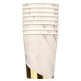 Harlow & Grey, Blanc White and Gold Foil Colorblock Paper Cups, 9 oz, 8 ...