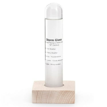 Ambient Weather Antique Storm Glass Barometer, Wall Mount, Liquid ...
