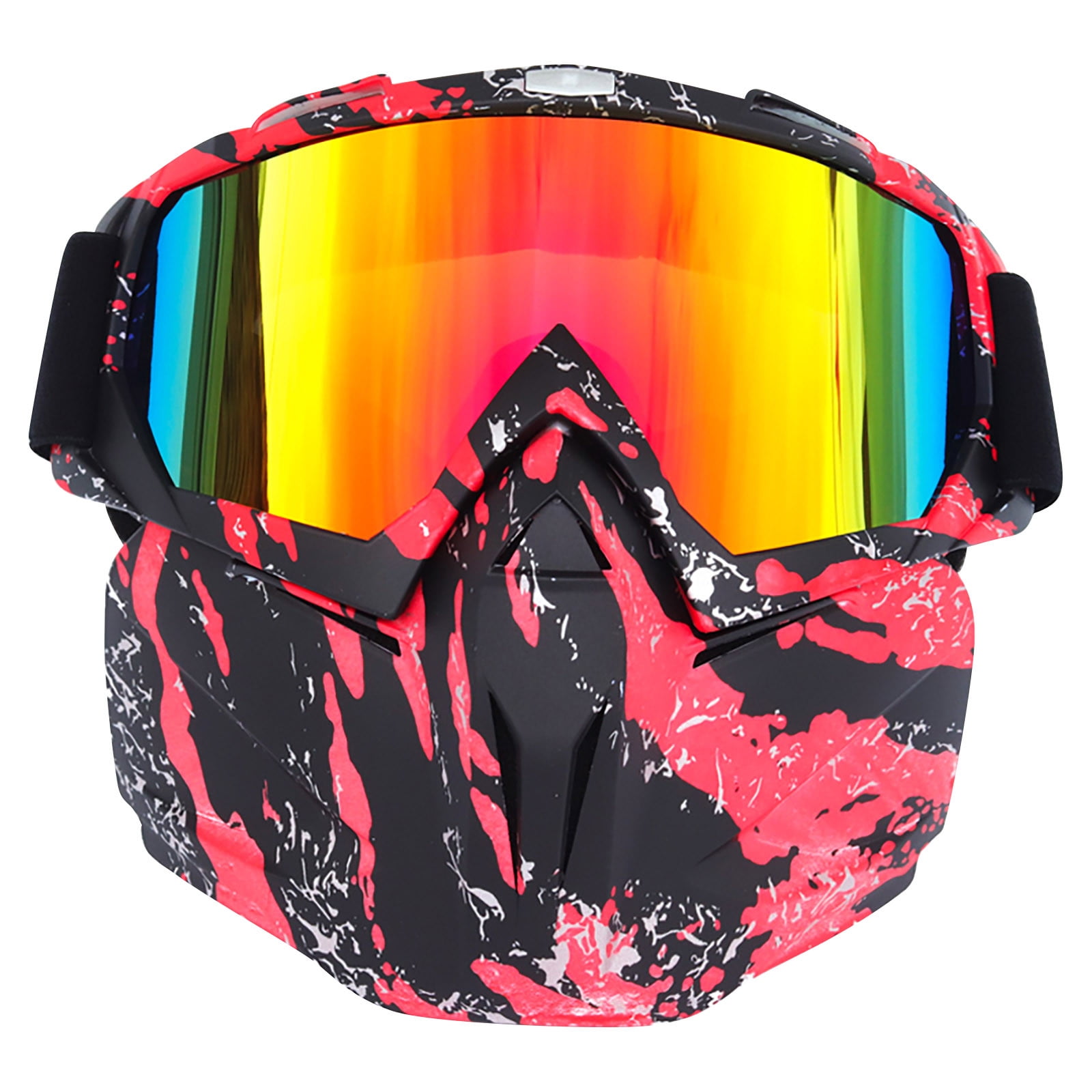 Dengmore Adult Ski Goggles With Detachable Ski Mask To Block The Sun ...
