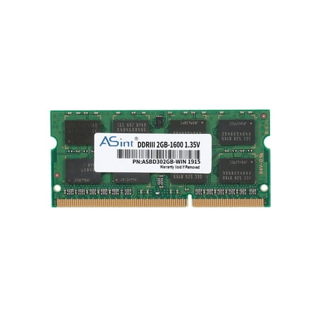ASint SO-DDR3-1600-2GB DDR3 1600MHz 1.35V Laptop Memory PC RAM 204Pin ...