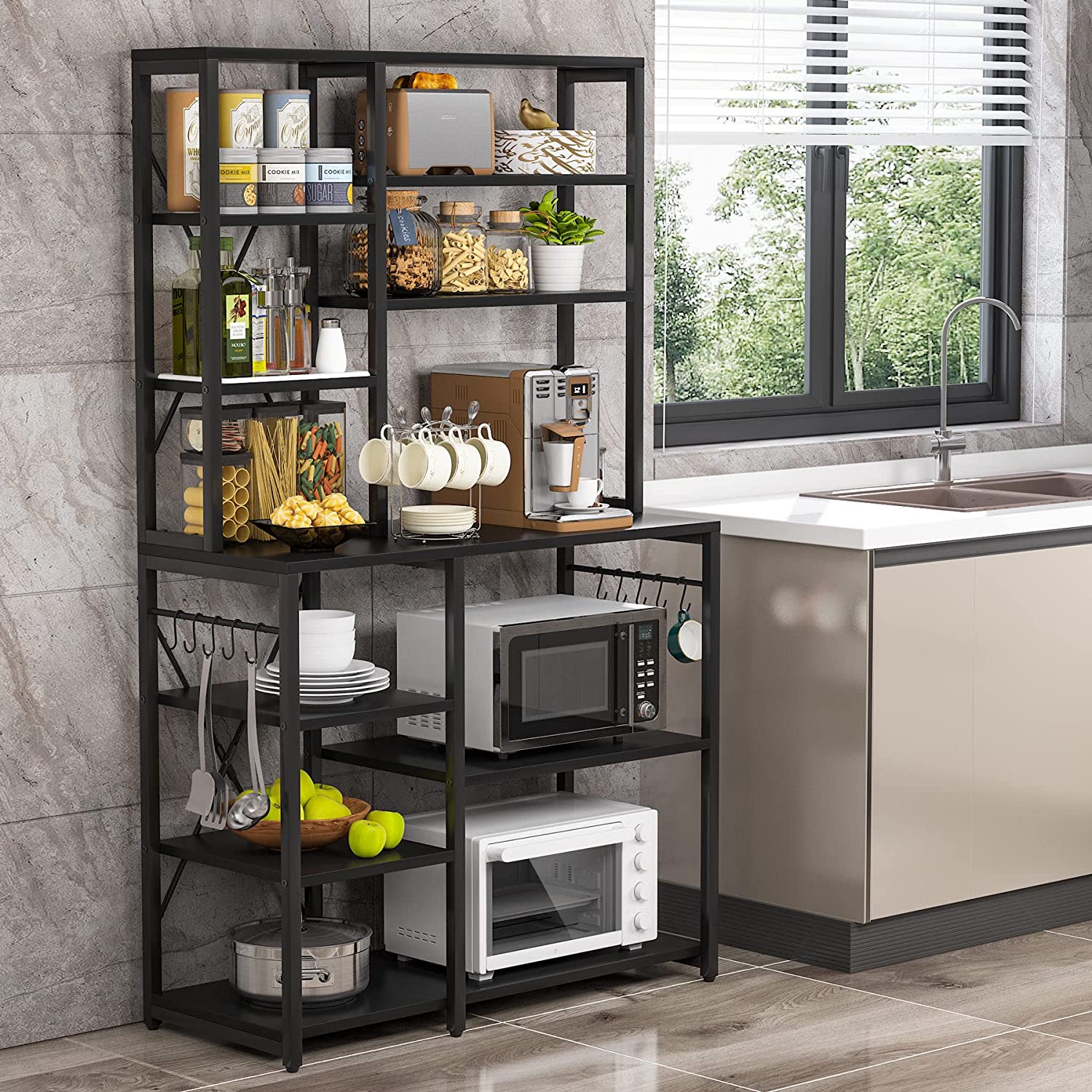 Tribesigns Kitchen Baker's Rack, 5-Tier+6-Tier Kitchen Utility Storage ...