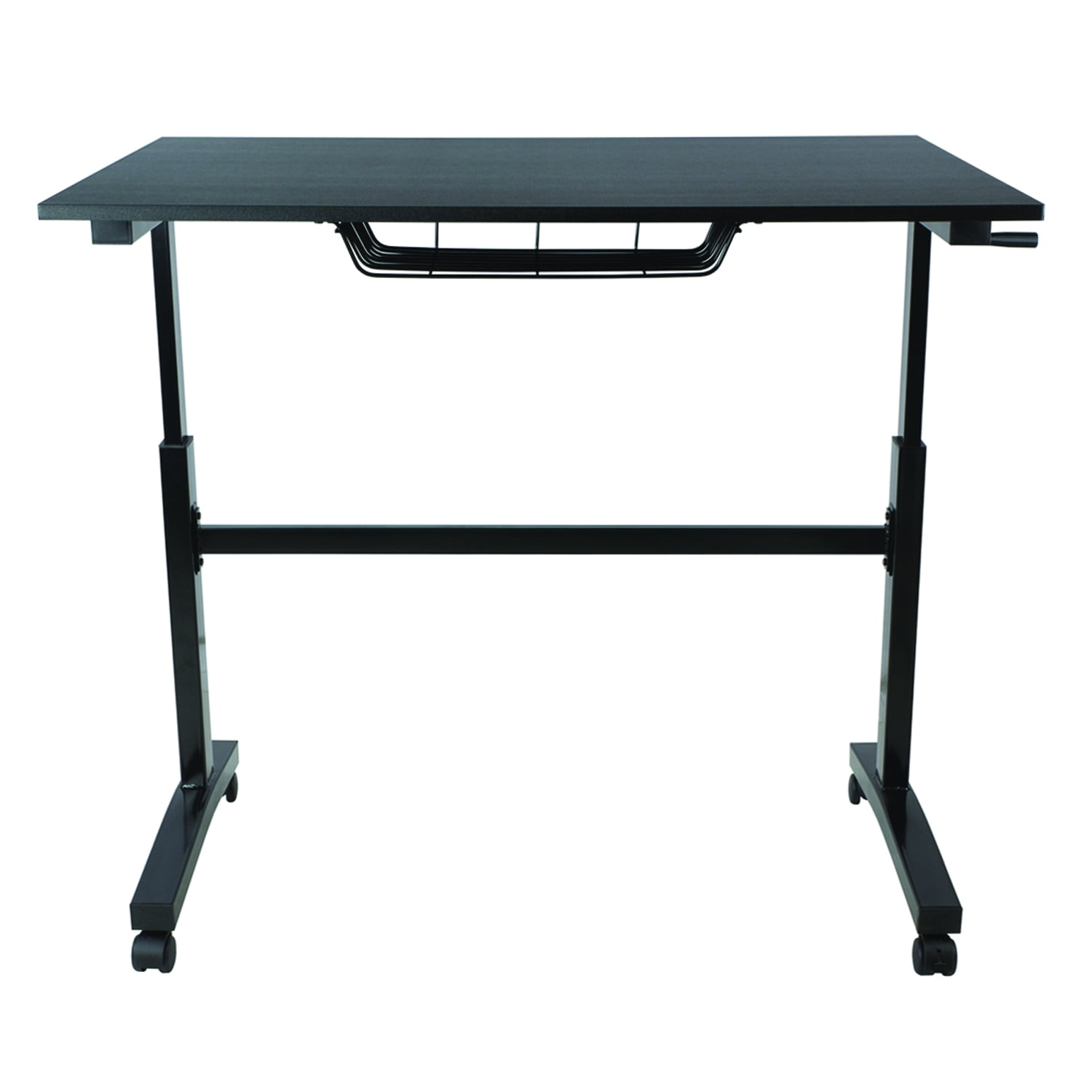 Atlantic 28-41" Height Adjustable Desk - Sit or Stand, with Rolling ...