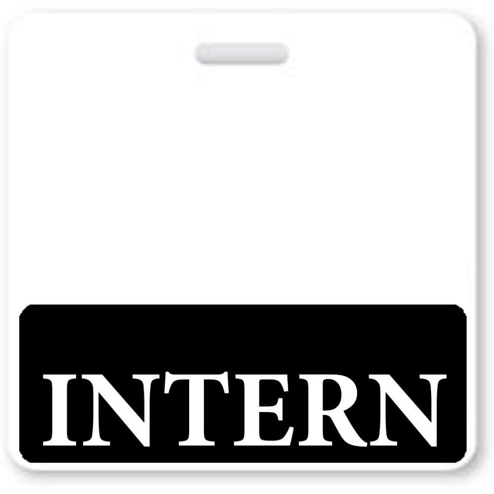 Intern Badge Buddy - Heavy Duty Horizontal Badge Buddies for Interns ...