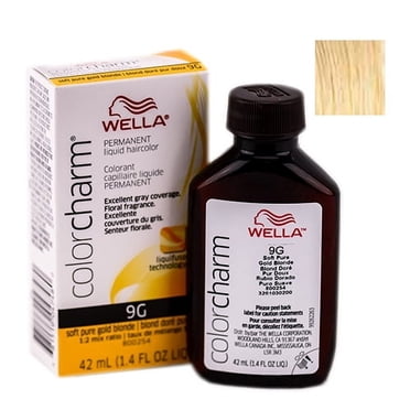 Wella Color Charm Permanent Liquid Haircolor - 9G Soft Pure Gold Blonde ...