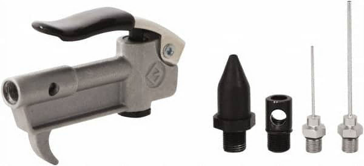 5 Piece Aluminum Body Air Gun Kit 1/4 NPT Inlet, 150 Max psi, Aluminum ...