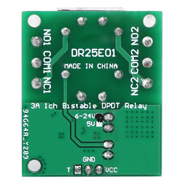 Bistable Self Locking Relay Module DR25E01 Double Pole Double Throw ...