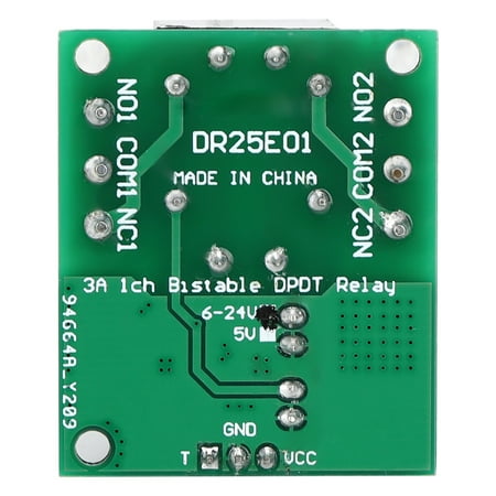Bistable Self Locking Relay Module DR25E01 Double Pole Double Throw ...
