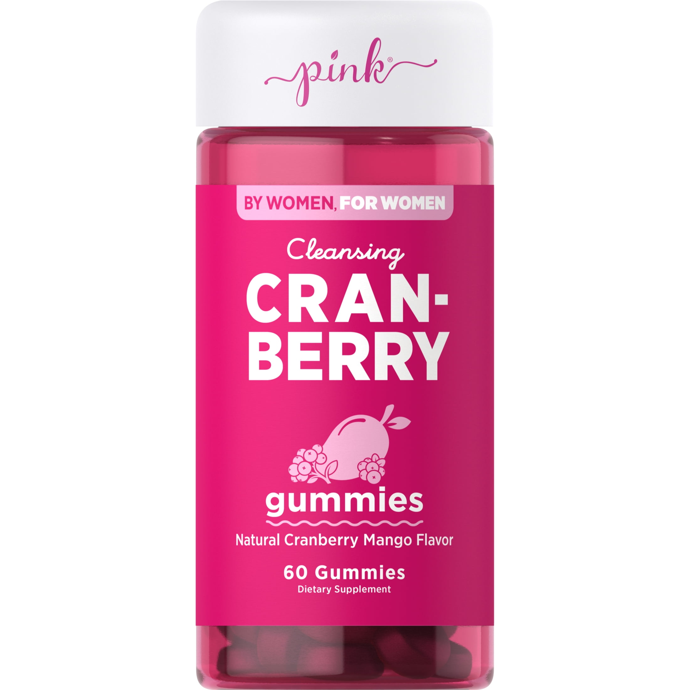 Pink Cleansing Cranberry Gummies, Dietary Supplement, 60 count ...