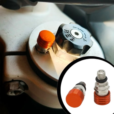 1 Pair Motorcycle Front Fork Air Bleed Valve Metal Tool Pressure ...