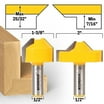 Free Shipping! 35 Piece Carbide 1/2" Shank Router Bit Set with Aluminum ...
