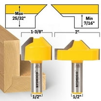 Free Shipping! 35 Piece Carbide 1/2" Shank Router Bit Set with Aluminum ...