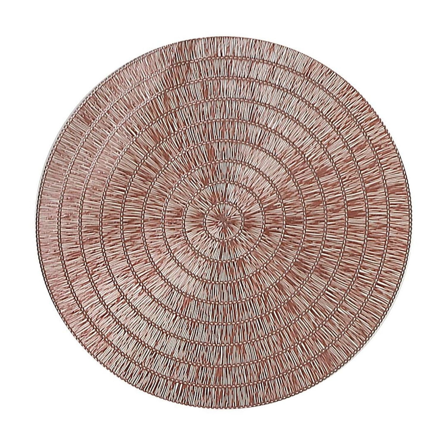 Click here for Ih Casadécor Round Pvc Lace Placemat Rose - Set Of... prices