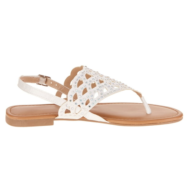 Time and Tru - Time and Tru Women's Hooded Jewel Sandal - Walmart.com ...