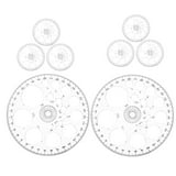 OUNONA 8 Pcs Office Circle Protractor Digital Angle Tool Machinist ...