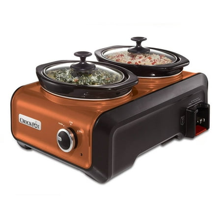 Crock-Pot Hook Up Double 1 Quart Connectable Party Slow Cooker System ...