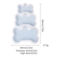 3-link Dog Bone Label Resin Casting Silicone Mold Woman Keychain ...