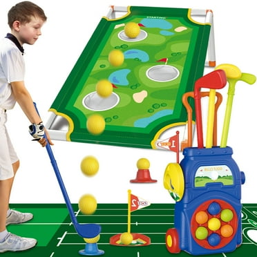Club Champ Golfer's Putter Pool Game with 16 Billard Style Golf Balls ...