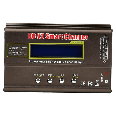 Brown Balance Battery Charger, 80W Aluminum Alloy 11.0-18.0 V Balance ...
