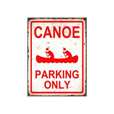 Canoe Parking Wooden Sign Wall Decor - Walmart.ca