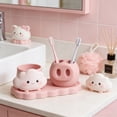 AOOOWER Lovely Pig Snout Toothbrush Holder for Modern Bathroom ...