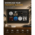 Album Display Frame with Real Glass, Wall Mounted Music Album Display ...