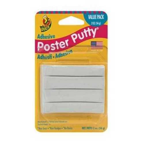 Duck Brand Removable/Reusable Poster Putty, 2-Ounce, White (1436911 ...