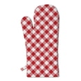 Set of 2 Red Gingham Oven Mitts by Ashton - Walmart.com