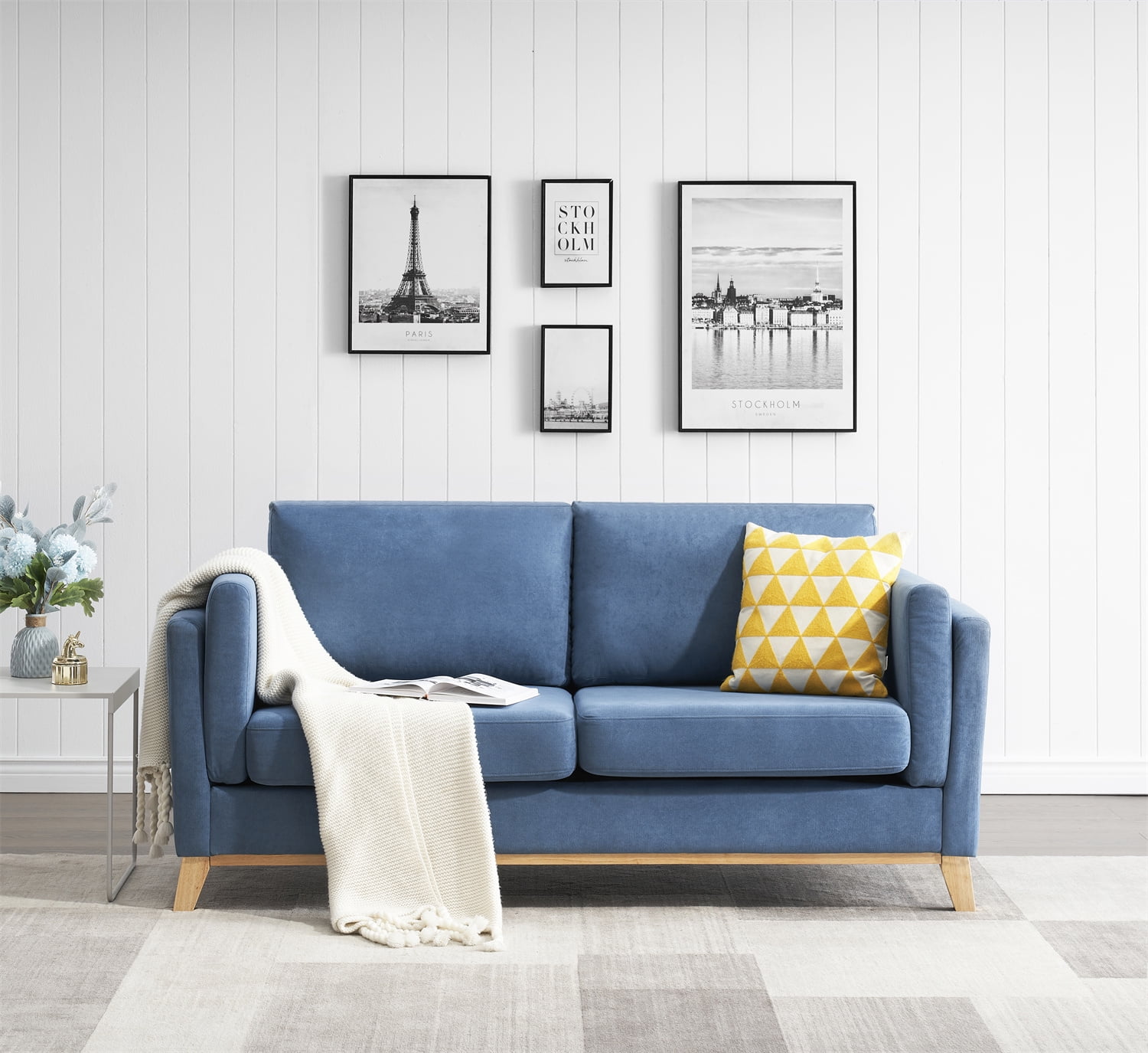 72 Inch Sofas Wood | Baci Living Room